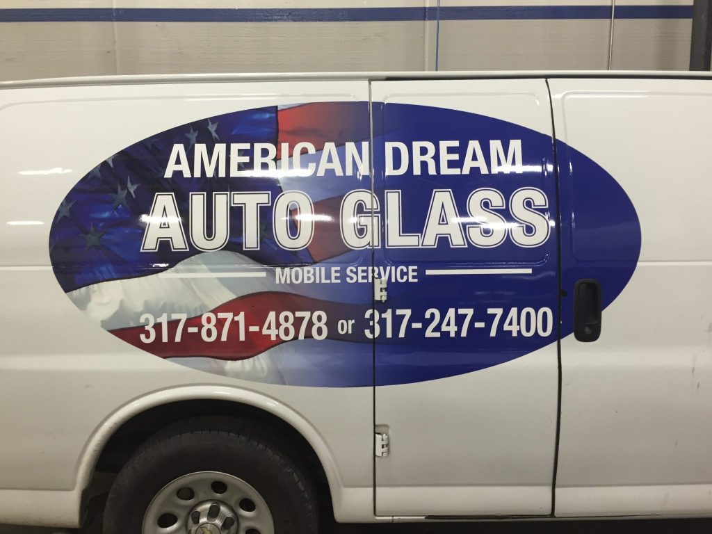 American Dream Auto Glass Work Van Graphics – TKO Graphix